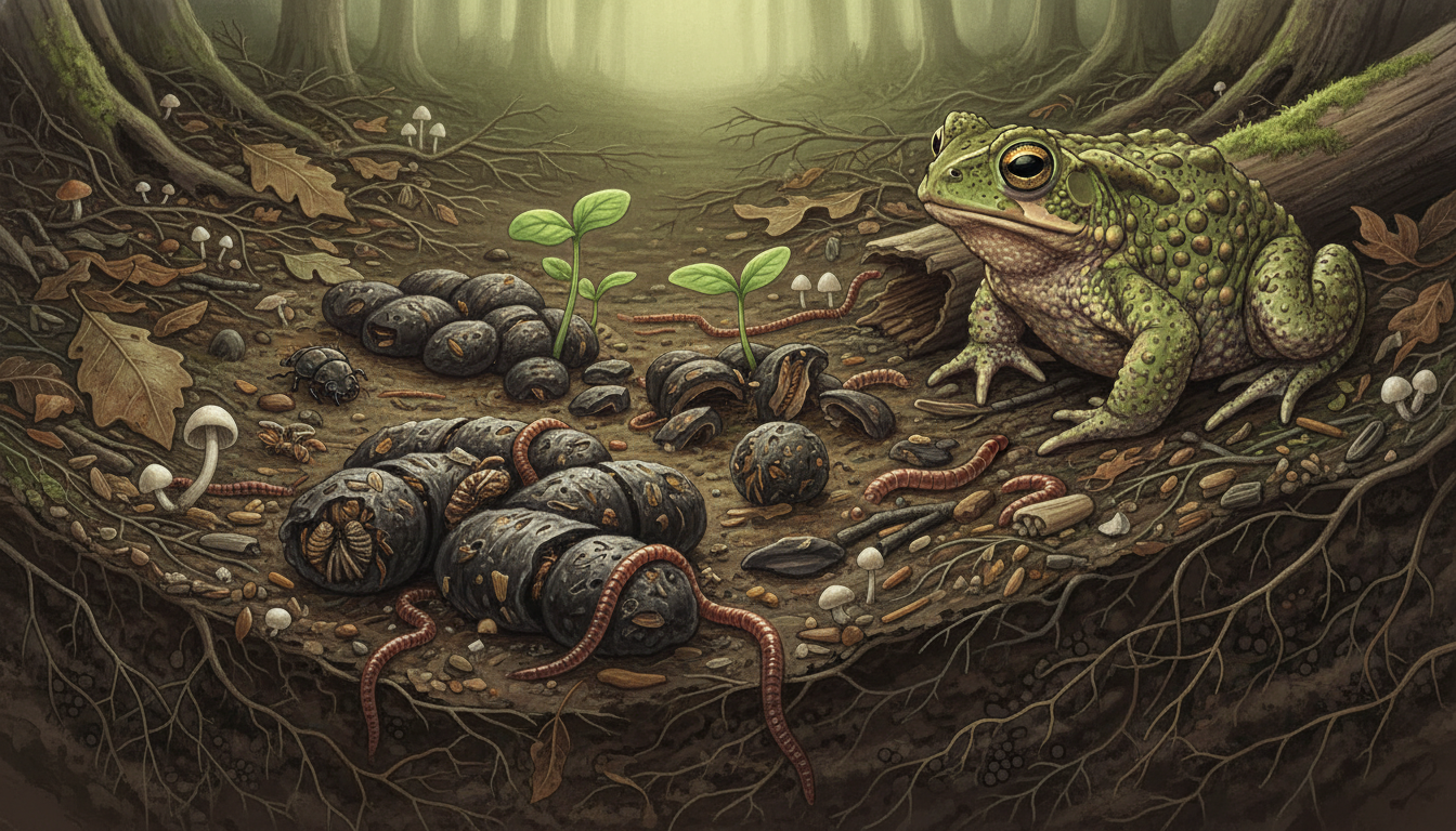 Crapaud et nature : le secret de leur crottes